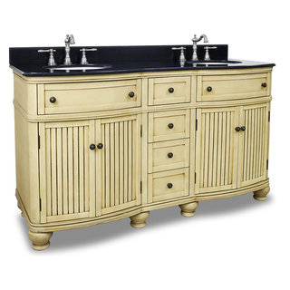 Compton Bath Elements Vanity 60.5"x23"x35" - Traditional - Bathroom ...
