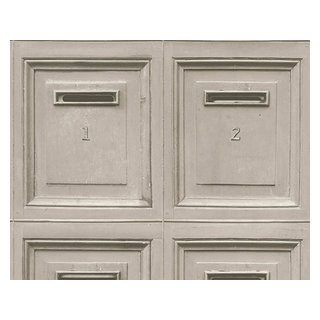 Loft Nature Textured Wallpaper, Numbered Post Boxes, One Roll ...