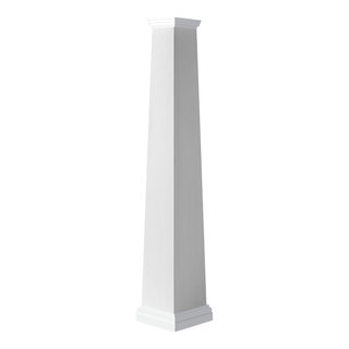 Endura-Craft Craftsman Classic, Square Tapered, Smooth Column, 20"Wx06 ...