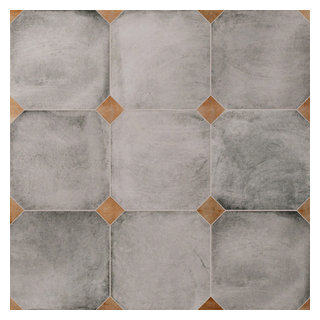 Laverton Octagon Gris, Taco Natural Porcelain Floor/Wall Tile ...
