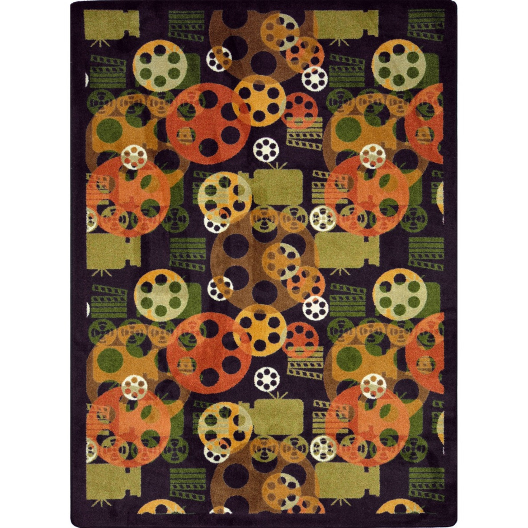 Blockbuster 3'10" x 5'4" area rug in color Plum - Contemporary - Kids ...