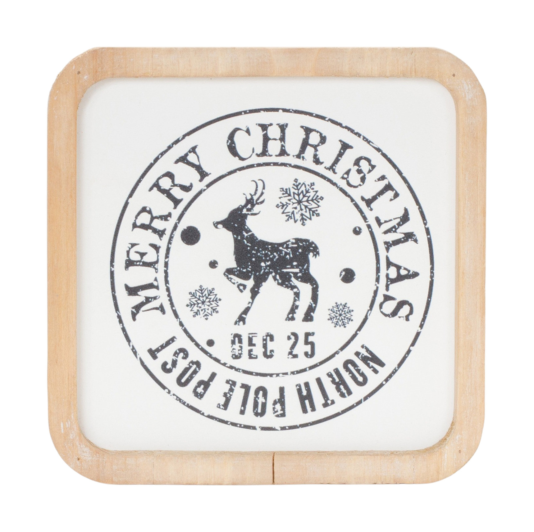 Holiday Mail Stamp Plaque, 12-Piece Set - Rustic - Novelty Signs - by ...