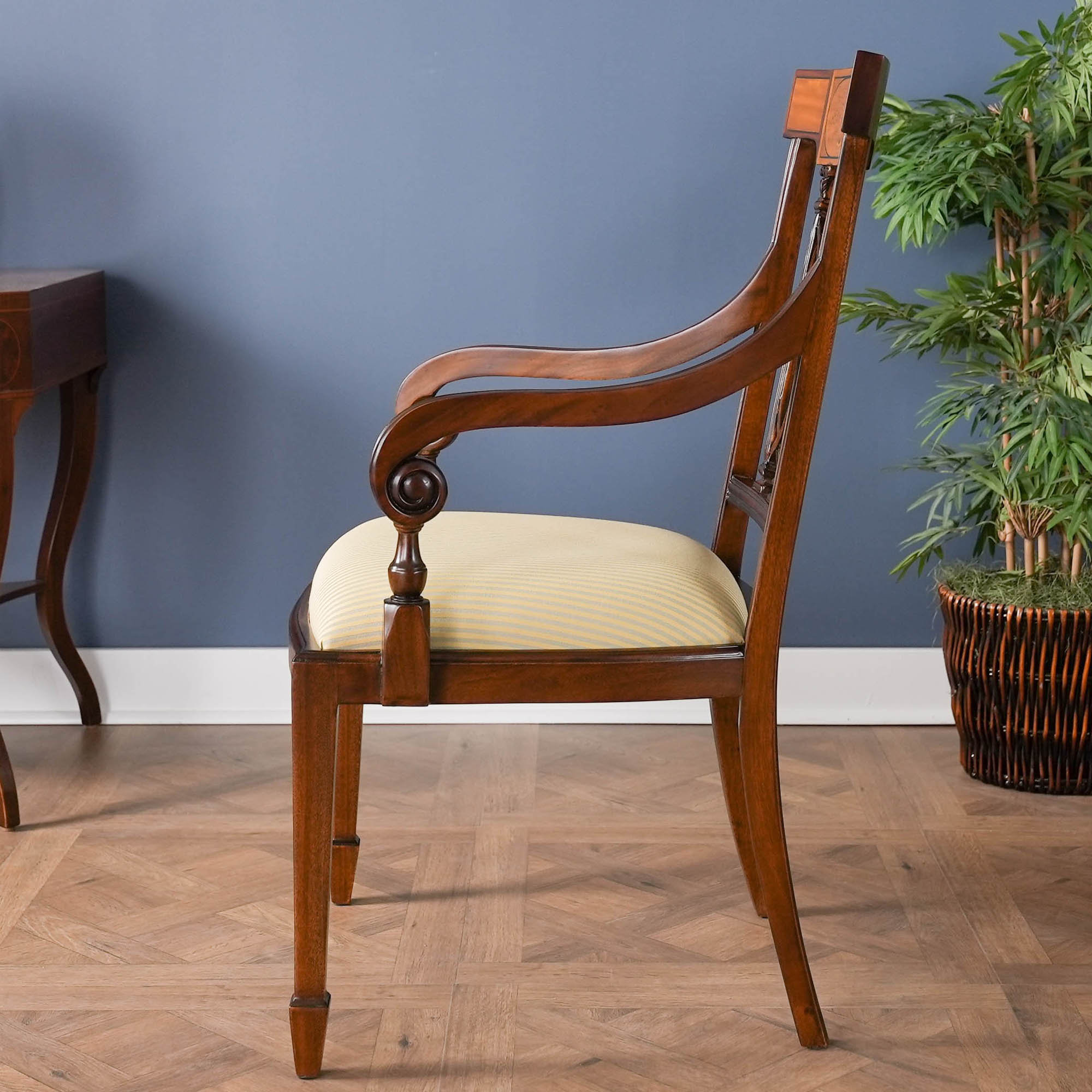 Inlaid Hepplewhite Arm Chair - Victorian - Dining Chairs - by Niagara ...