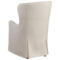 Aliso Upholstered Host Chair WithCasters - Transitional - Armchairs And ...