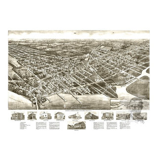 Old Map of Somers Point New Jersey 1925, Vintage Map Art Print, 18"x24 ...