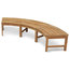 Teak Curved Bench 7' - Transitional - Outdoor Benches - by Goldenteak ...