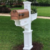 Mayne Signature Plus Weatherproof Traditional Plastic Mail Post in ...