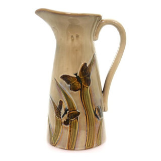 Tabletop Butterfly Pitcher Porcelain Dishwasher Safe 9729101, 9.25 In H ...