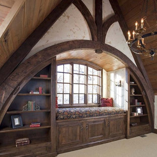 Slanted Ceiling Bookcase | Houzz