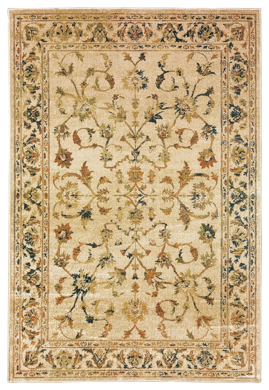 Oriental Weavers Juliette 1331V Beige/Gold Area Rug, 3'10"x5'5 ...