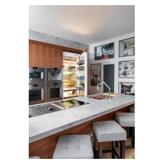 Our contemporary Walnut Range - Contemporary - Kitchen - Edinburgh - by ...