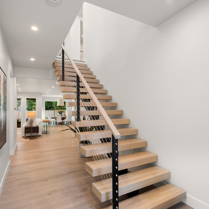 75 Beautiful Staircase with Open Risers Ideas and Designs - July 2025 ...