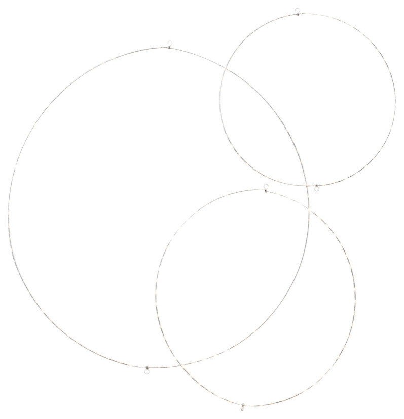 Set of 3, Battery Operated LED Rings - Holiday Lighting - by Gerson ...