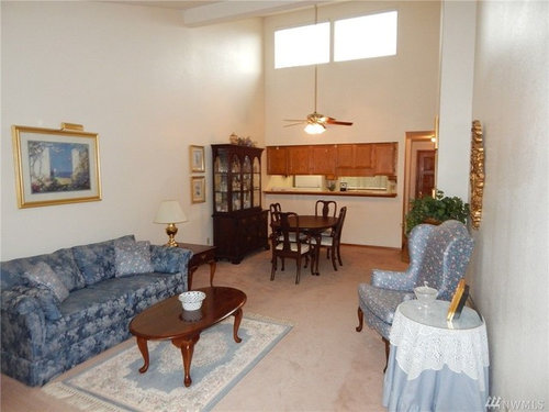 Help with paint colors-high ceiling, narrow room