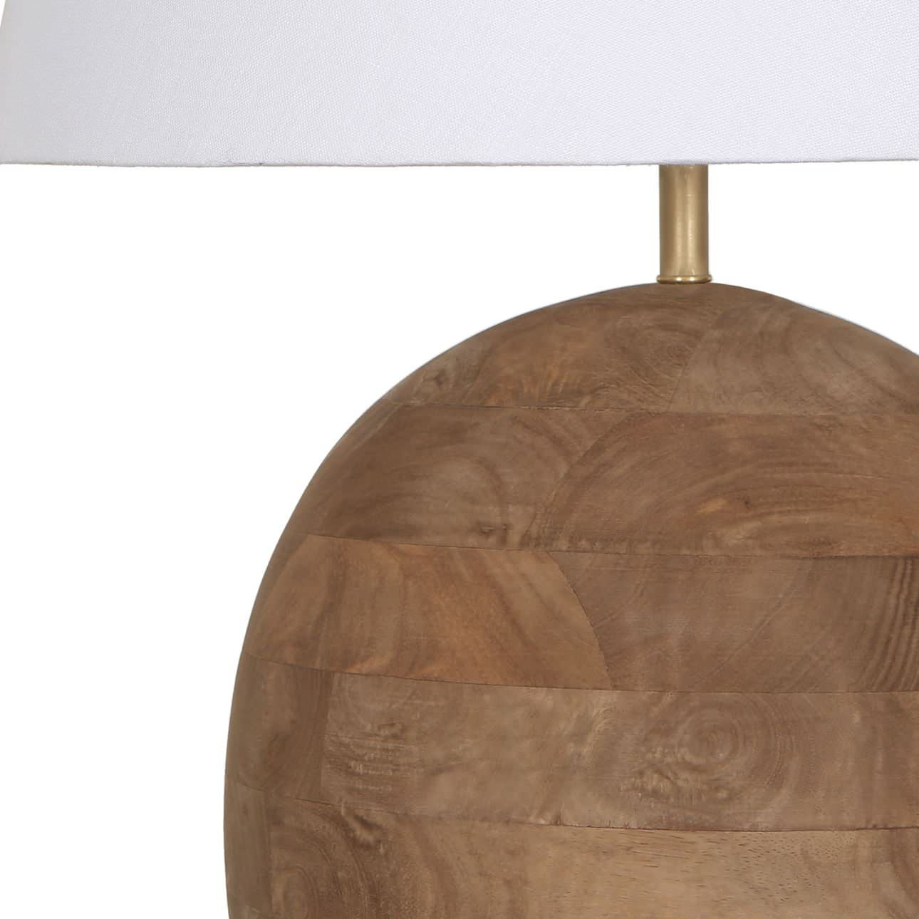 Teak Wood Oval Table Lamp - Transitional - Table Lamps - by Design Mix ...