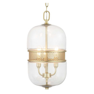 Gregory 3 Light Pendant, Vintage Gold - Transitional - Pendant Lighting ...