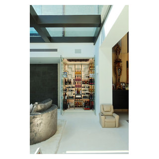 "Spider" Racking Twin Wine Rooms - Contemporary - Wine Cellar - Miami ...