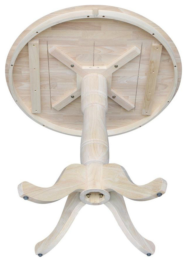 Round Top Pedestal Table - Traditional - Dining Tables - by Bison ...