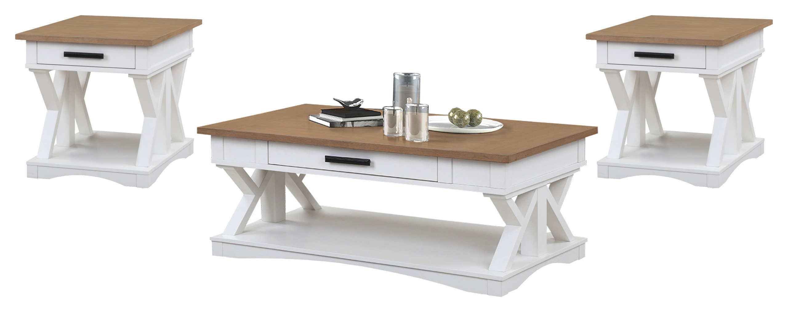 Cocktail Table With 2 End Tables - Traditional - Coffee Tables - by ...