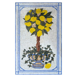 Mosaic Designs, Moroccan Lemon Tree, 51" x 80" - Traditional - Tile ...