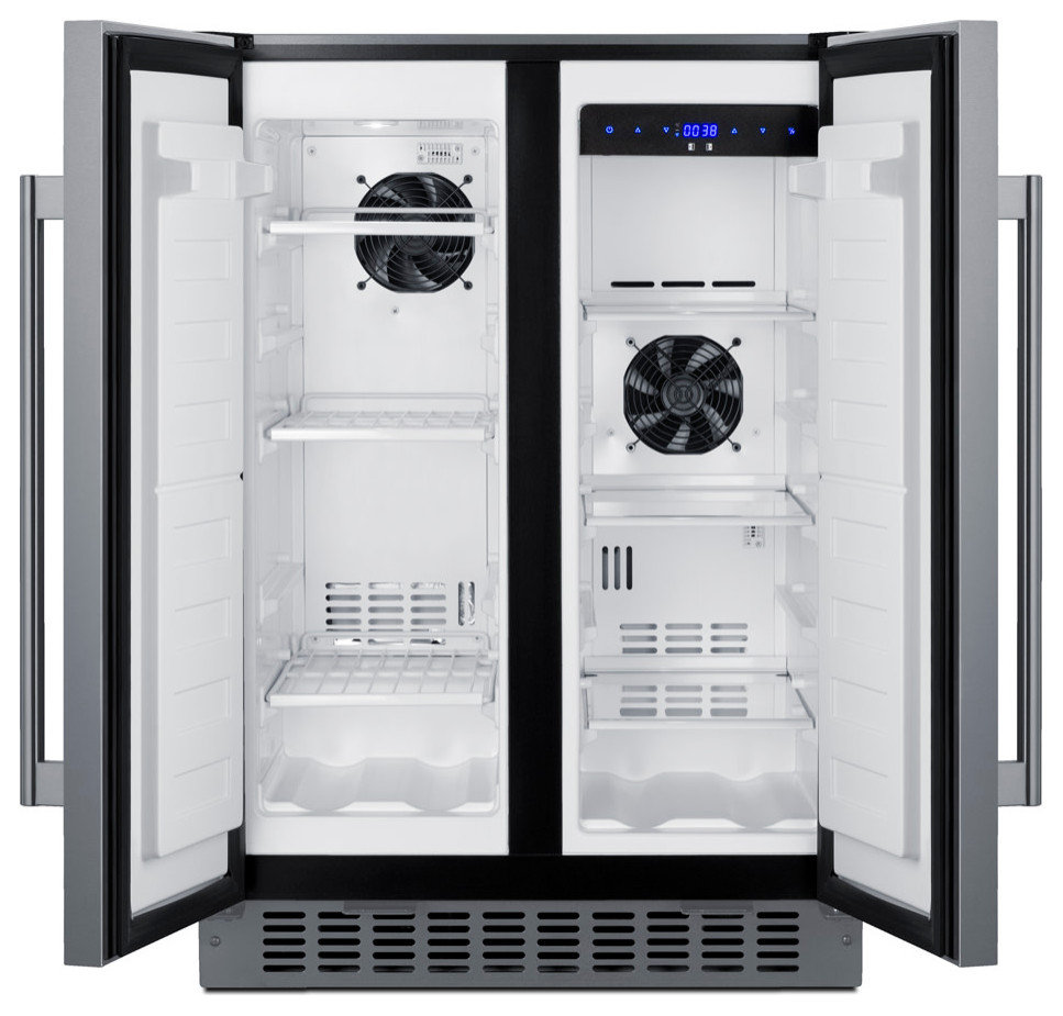 Summit FFRF24SSC 24"W 3.78 Cu. Ft. Compact Refrigerator - Modern ...