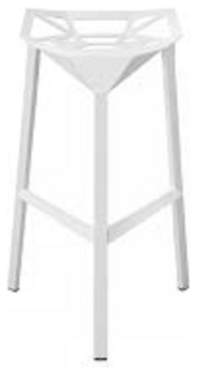 Geometric Aluminum Bar Stool, Set of 2 - Contemporary - Bar Stools And ...