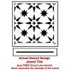 Jewel Tile Stencil - Cement Tile Stencils - DIY Faux Tiles ...
