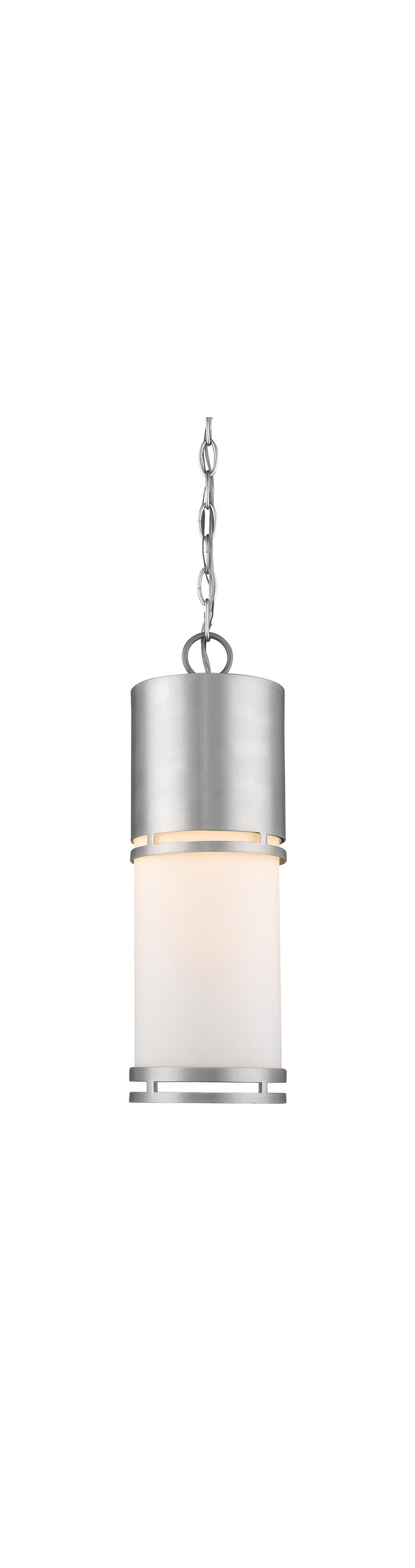 Luminata Collection Outdoor LED Chain Hung Light in Brushed Aluminum ...