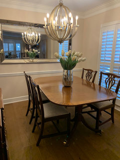 Glass top round table base ideas