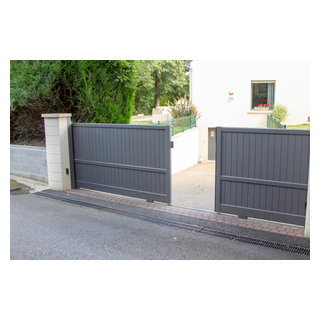 Installation d'un portail coulissant à double refoulement Split Sliders ...