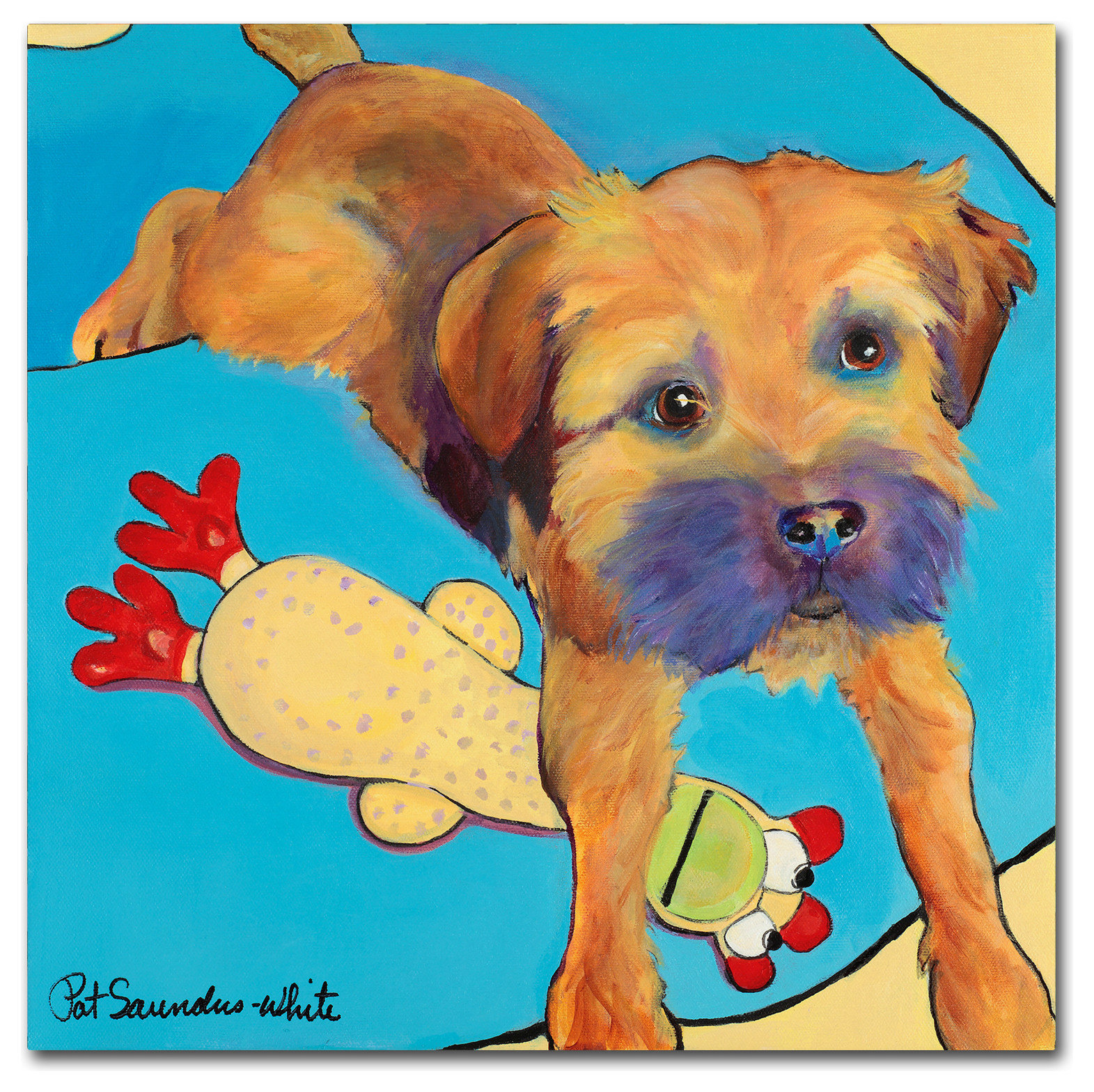 Pat Saunders-White 'Favorite Toy' Canvas Art, 24"x 24" - Contemporary ...
