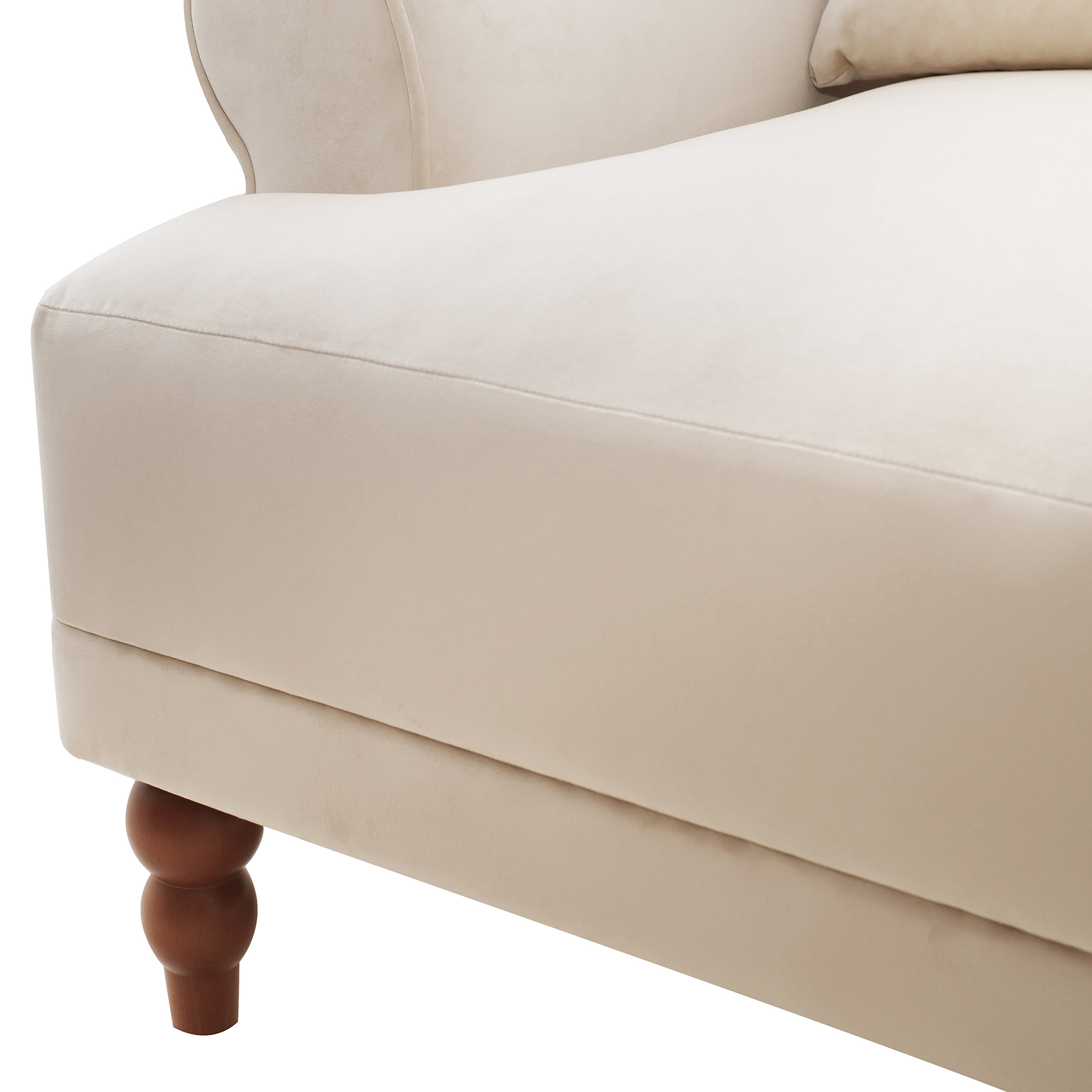 GDF Studio Boucle Upholstered Chair With Birch Wood Legs - Traditional ...