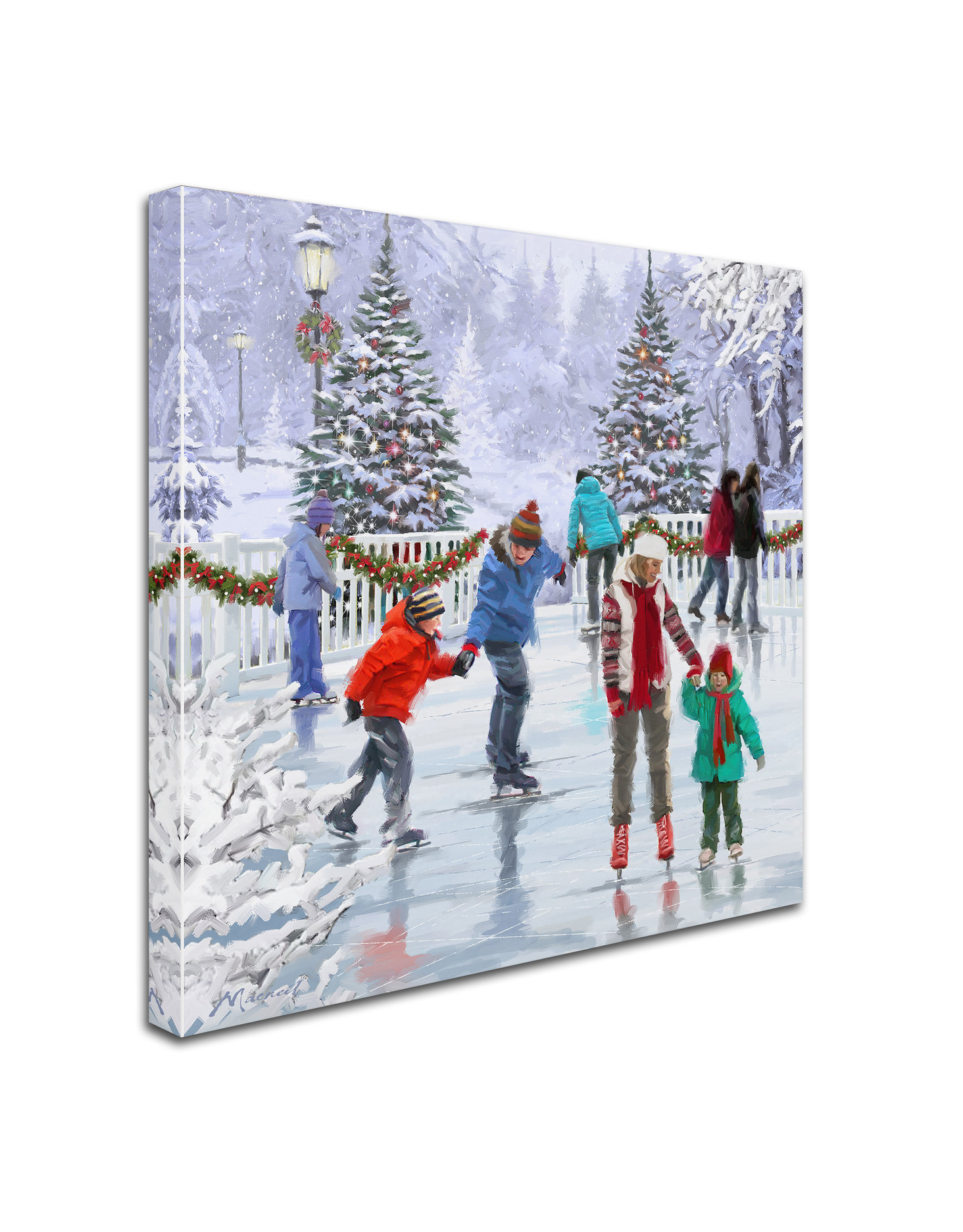 The Macneil Studio 'Skaters' Canvas Art, 18"x 18" - Contemporary ...