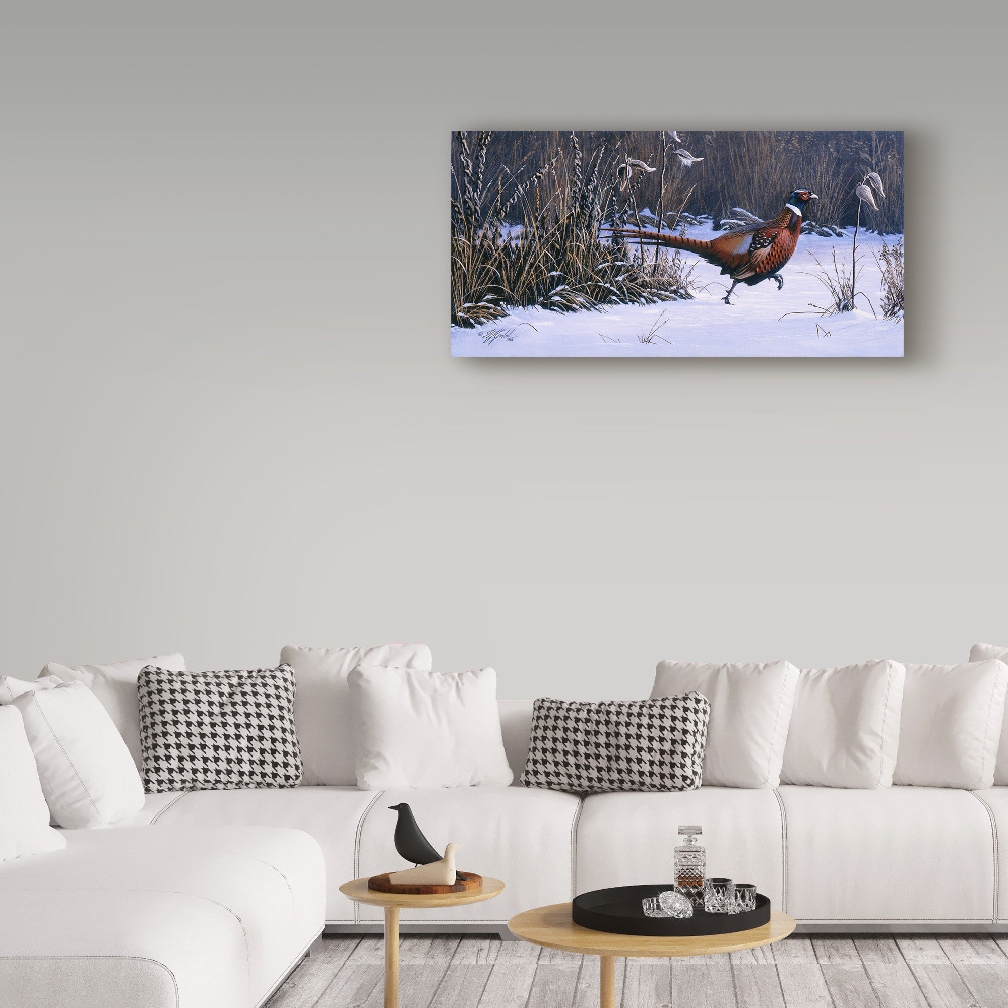 Wilhelm Goebel 'Heading For Cover' Canvas Art, 19"x10" - Farmhouse ...