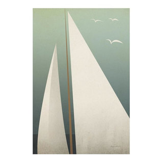 "Sails IV" Digital Paper Print by Ryan Fowler, 14"x20", 18"x26" - Beach Style - Prints And ...