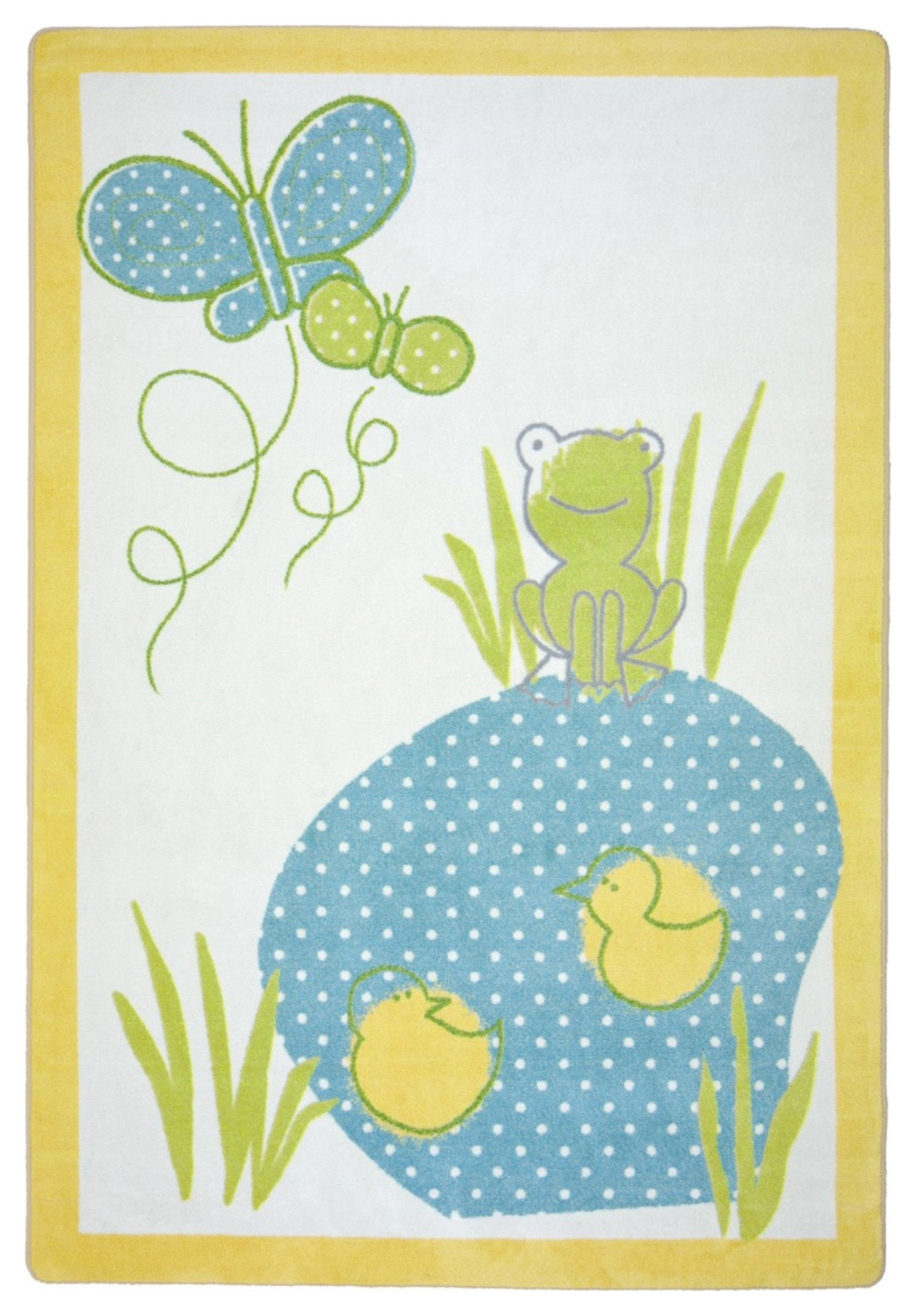 Polka Dot Pool 3'10" x 5'4" area rug in color Multi - Contemporary ...