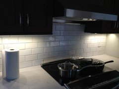 Bright white or Silver shadow grout (epoxy laticrete)