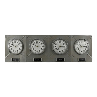 Cooper Classics Terminal Clock - Industrial - Wall Clocks - by StudioLX ...