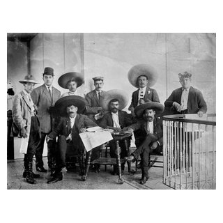 General Zapata & Staff in Mexico Print, 8" x 10" - Contemporary ...