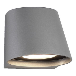 LED Outdoor Wall Sconce, Graphite - Contemporary - Outdoor Wall Lights ...