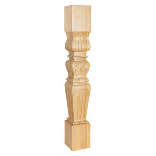 Hardware Resources P29 Acanthus Solid Wood Carved Furniture Post ...