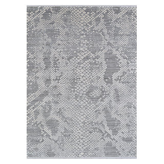 Couristan Siena Inverno Gray-Ivory Rug 5'3"x7'2" - Contemporary - Area ...