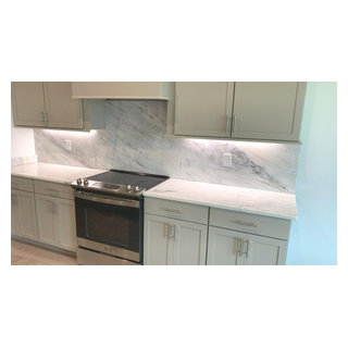 Chamonix White Dolomite Kitchen Countertops – Backsplash - Kitchen ...