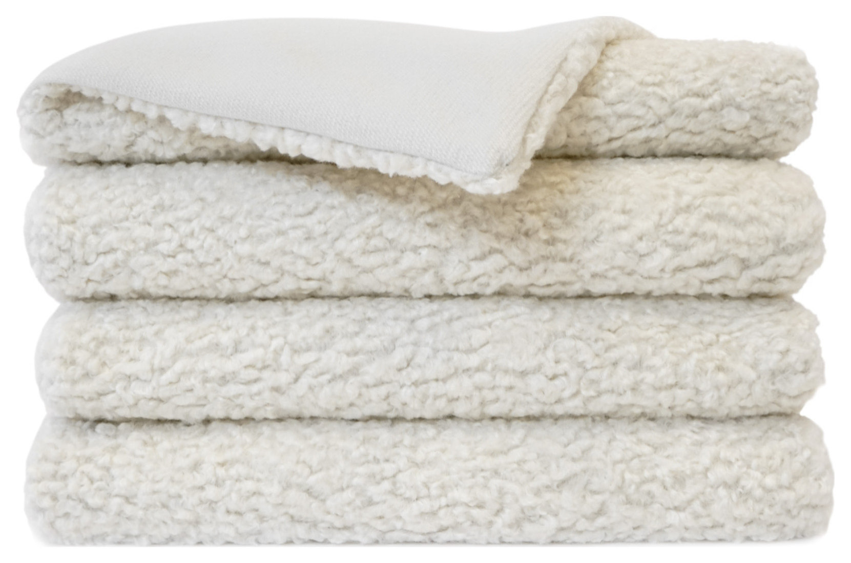 Poodle Throw - Ivory, 54" x 68" - Contemporary - Throws - by Sideboards ...