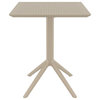 Sky 24 inch Square Folding Table in White finish - Contemporary ...