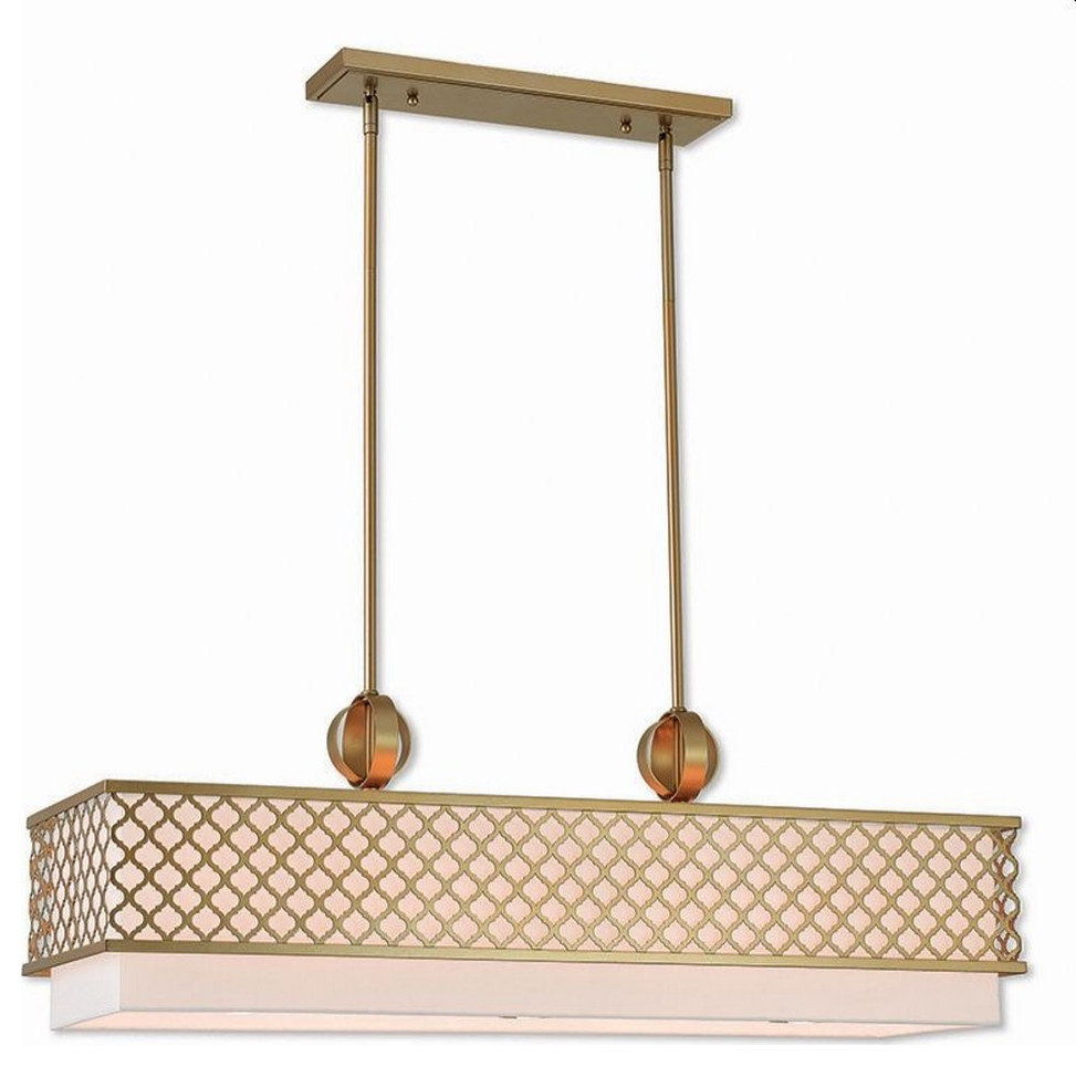 Traditional Glam Six Light Chandelier-Soft Gold Finish - Chandelier ...