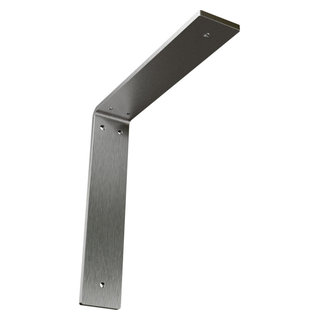 2"x20"x20" Hamilton Steel Bracket, Hammered Black, 2"Wx10"Dx10"H ...
