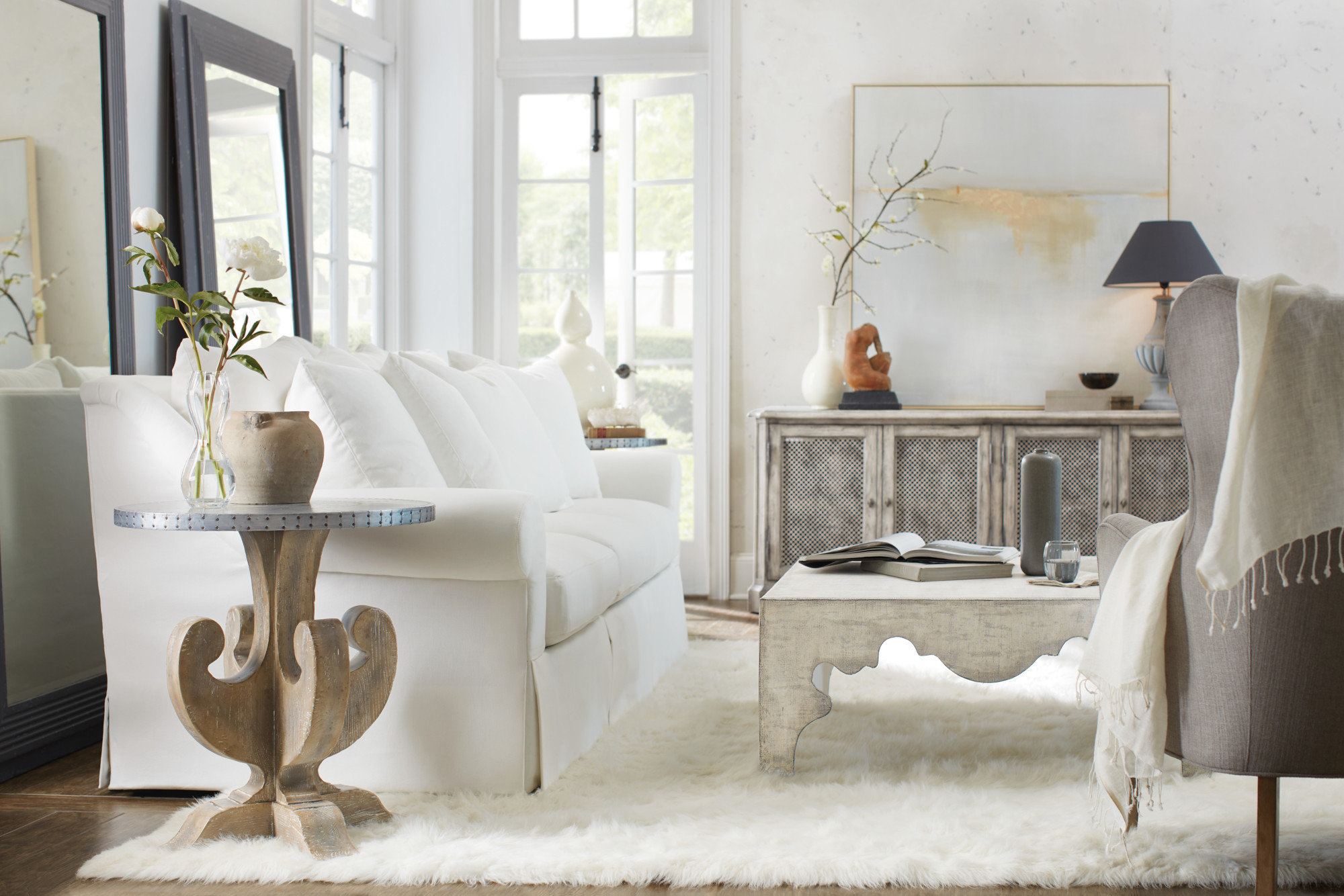 Hooker Furniture 5750-80112 Flanders 40"W Square Cocktail Coffee ...