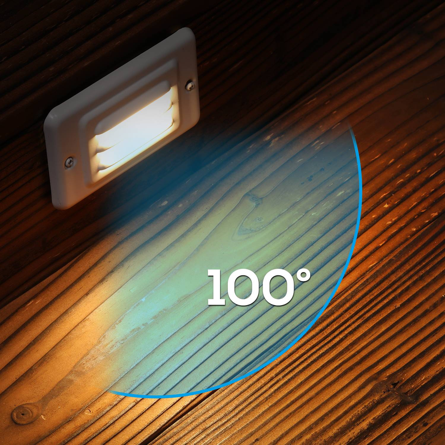 3 Pack LED Step Lights Indoor, Wall Mount Stair Lighting With Louver ...