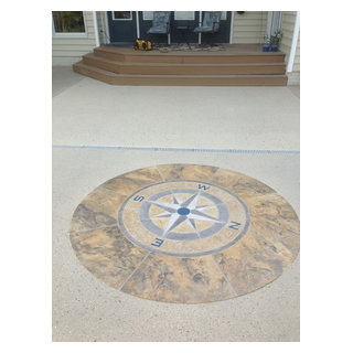 Stamped Compass Rose - DC Metro - by Elite Concrete Design | Houzz UK